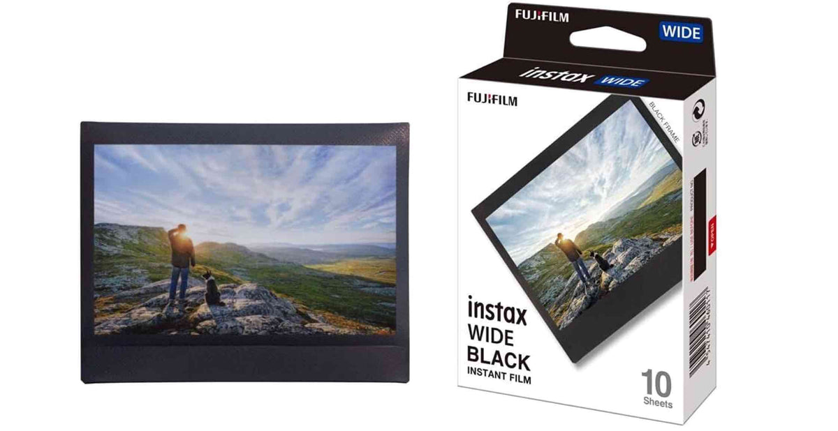 Fujifilm Paper Film Instax Wide Black Frame Single Pack 10 lembar ...